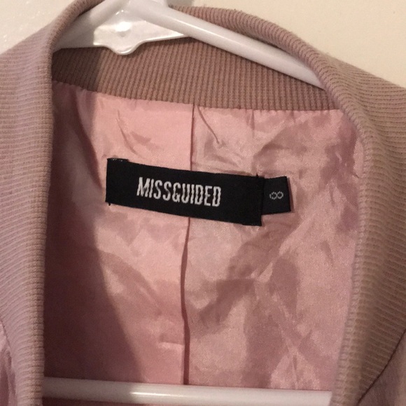 Missguided | Jackets & Coats | Satin Pink Missguided Bombed | Poshmark